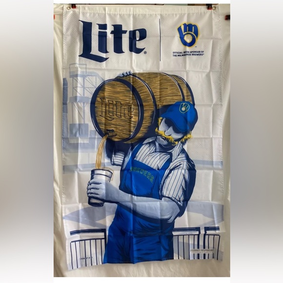 MLB | Accents | Milwaukee Brewer Limited Edition Bernie Miller Lite ...